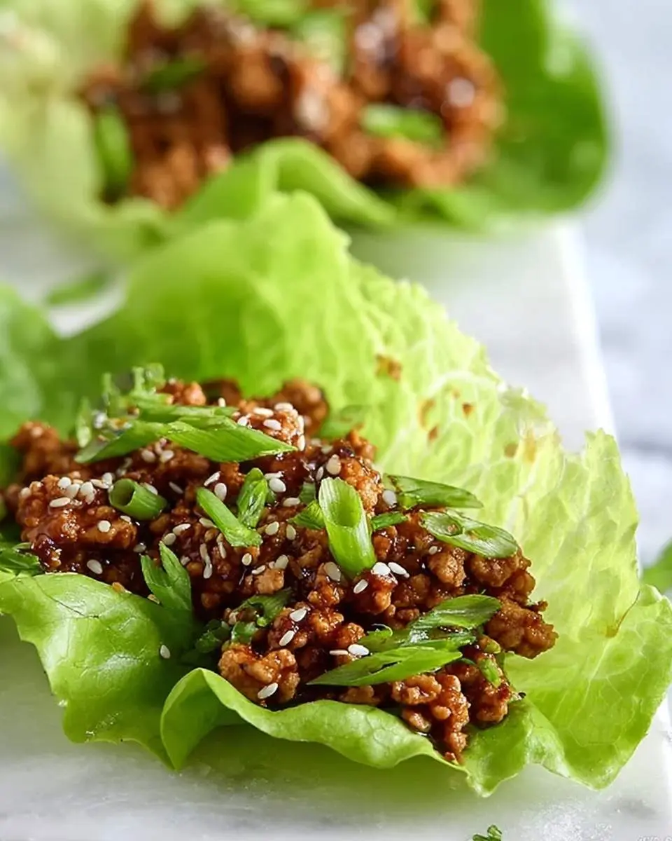 Asian Chicken Lettuce Wraps