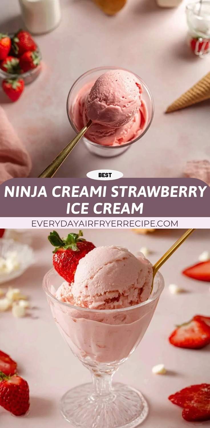 Ninja Creami Strawberry Ice Cream