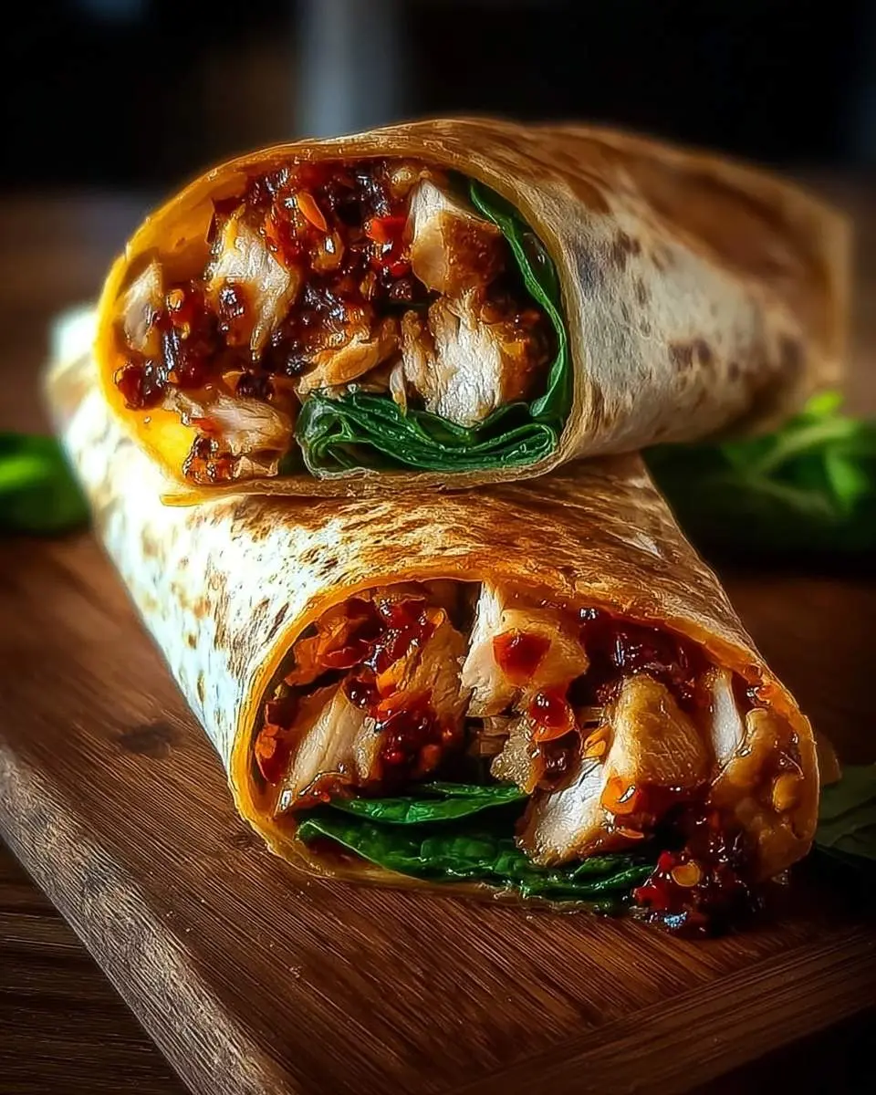 Best Sweet Chili Chicken Wraps