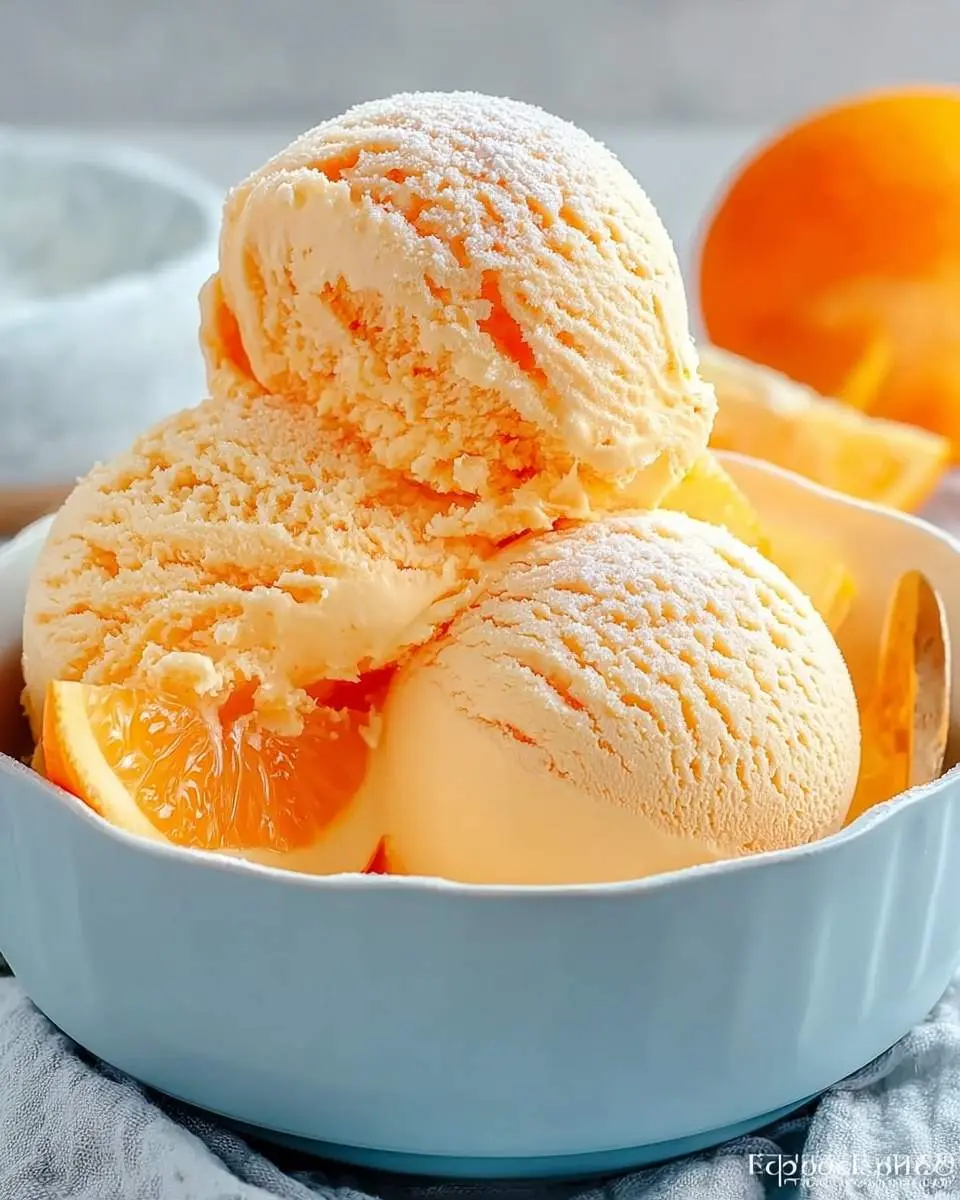 Fascinating Orange And Cream Ice Cream Photos