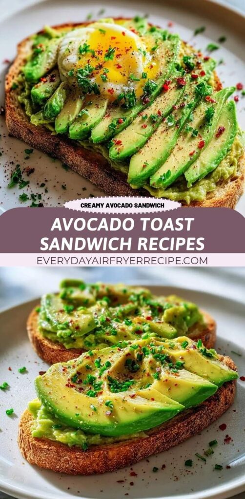 avocado toast sandwich recipes