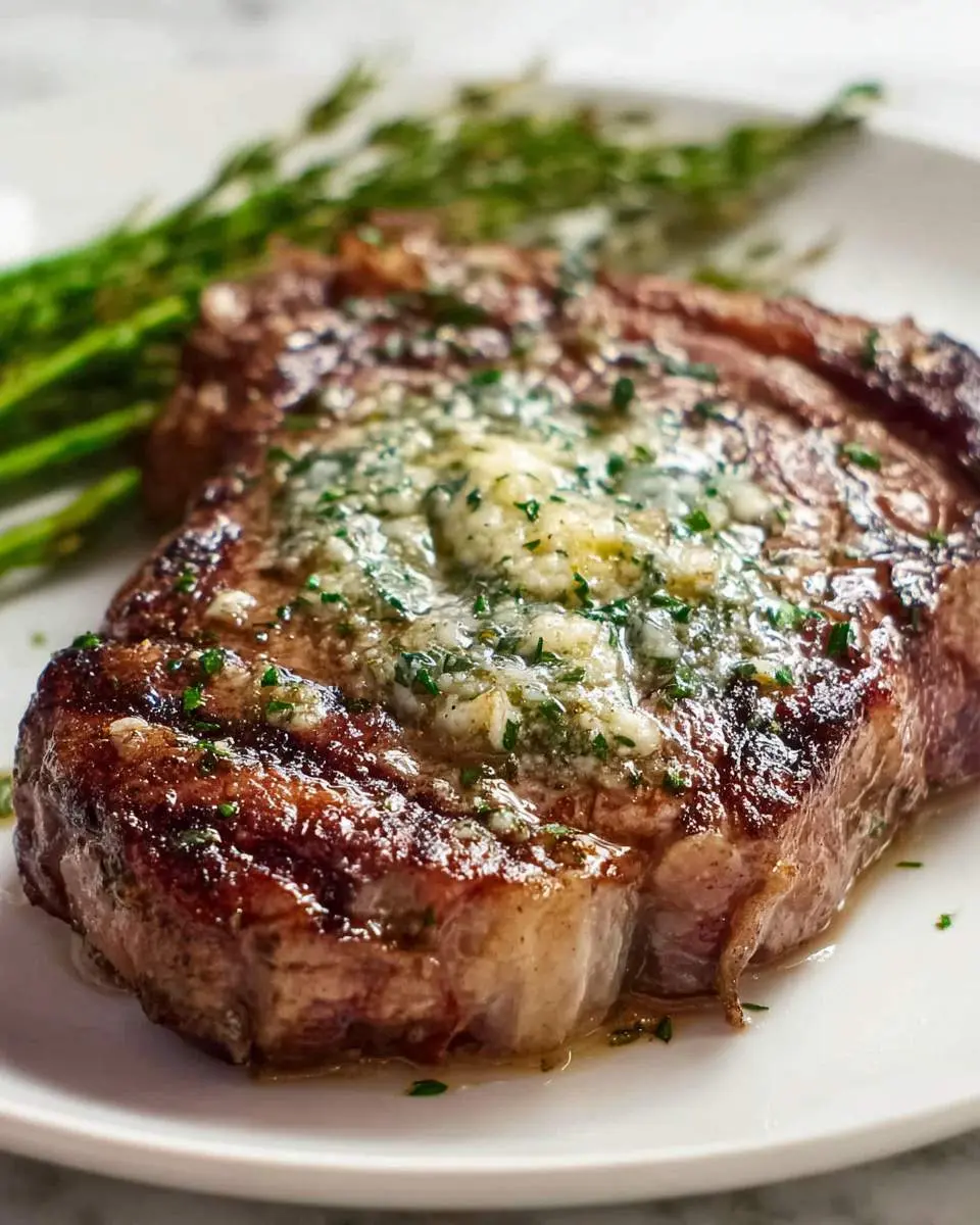 Garlic Butter Ribeye Steak