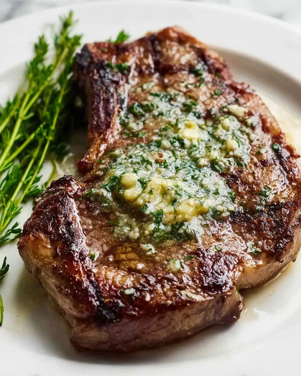 Garlic Butter Ribeye Steak