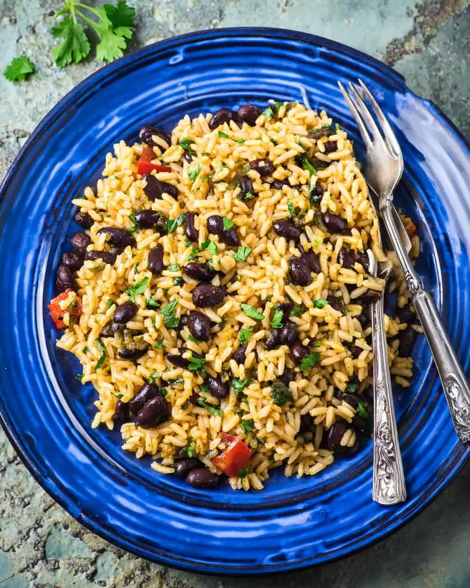 Mediterranean rice and beans