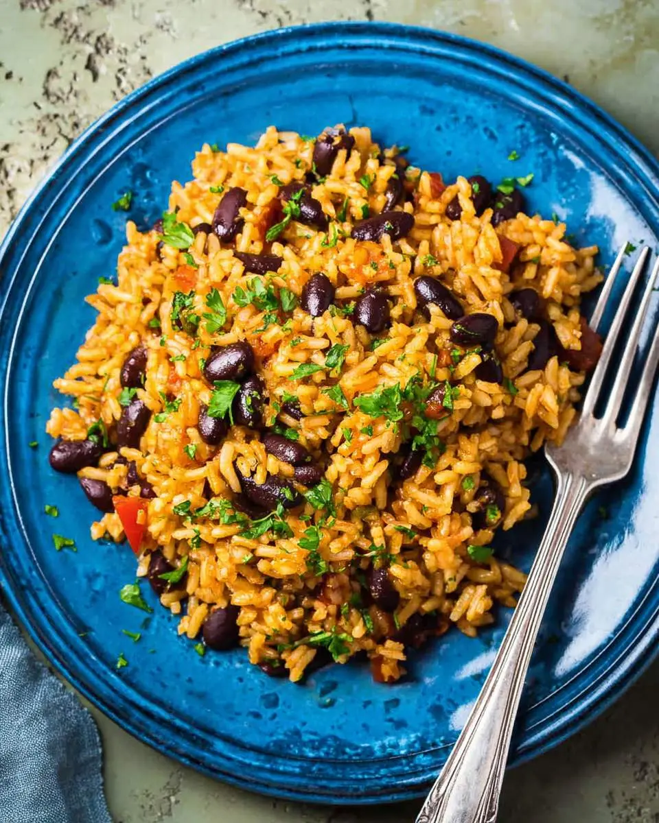 Mediterranean rice and beans