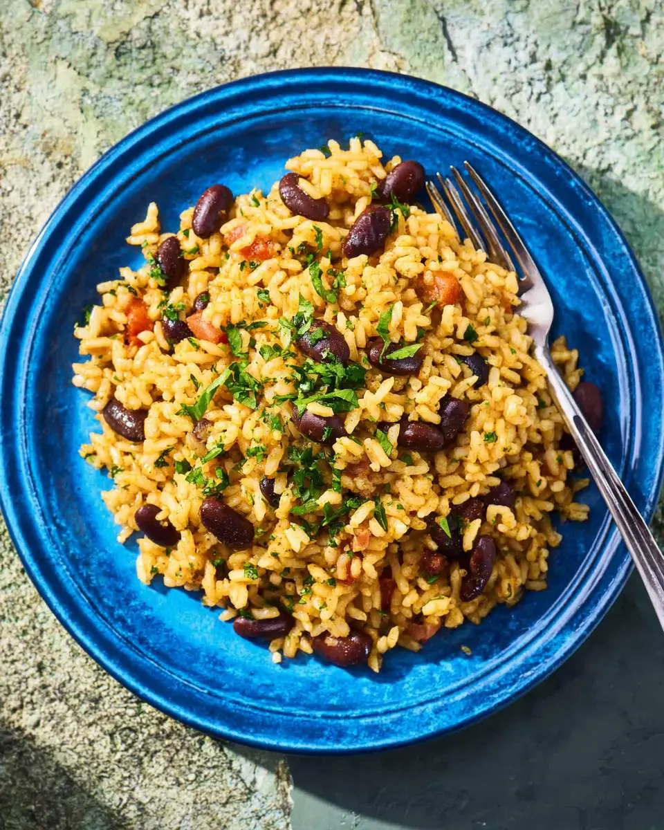 Mediterranean rice and beans