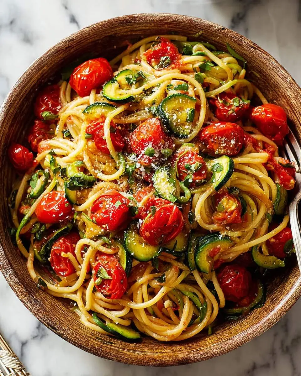 Tomato Zucchini Pasta