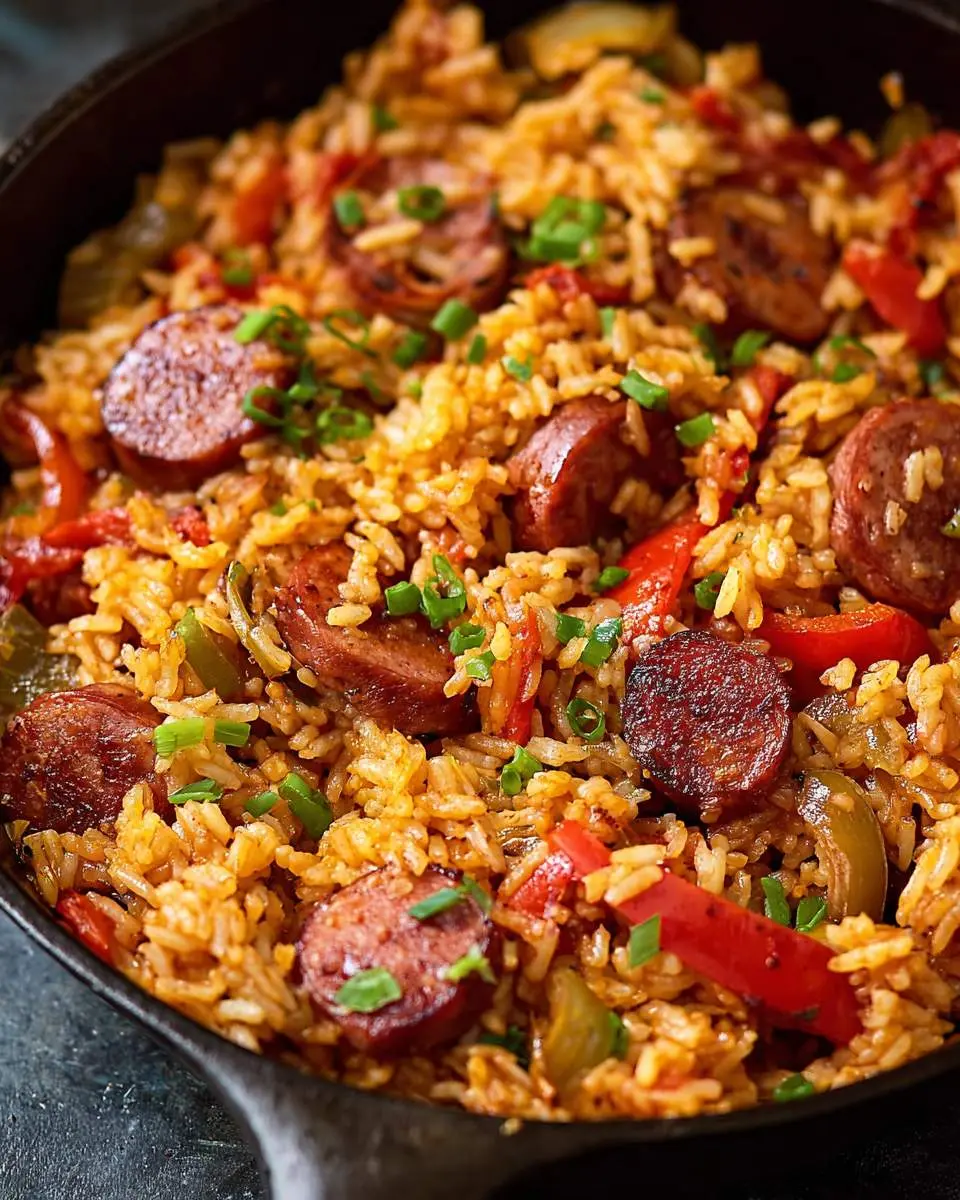Kielbasa and Rice Skillet