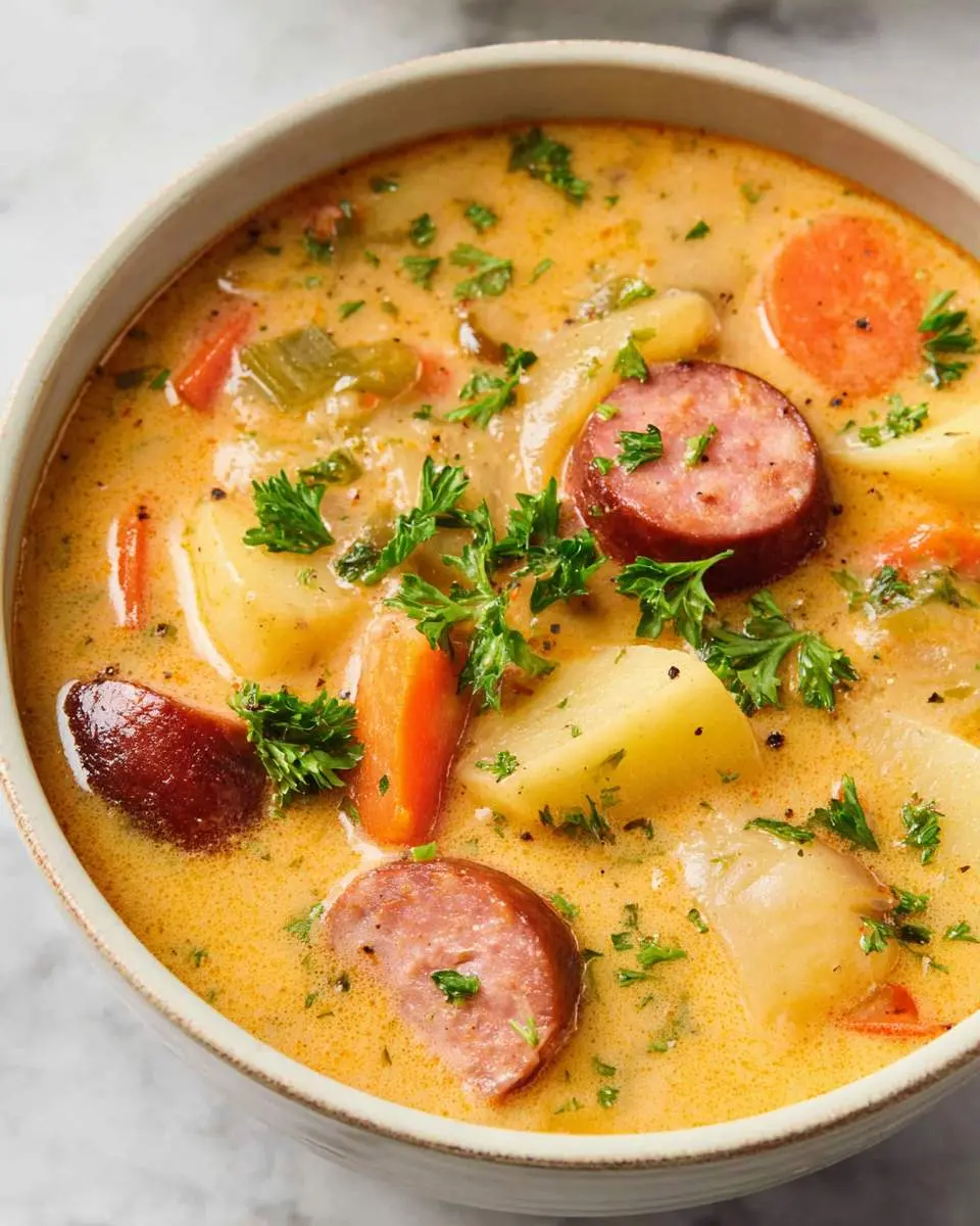 Kielbasa Sausage Potato Soup