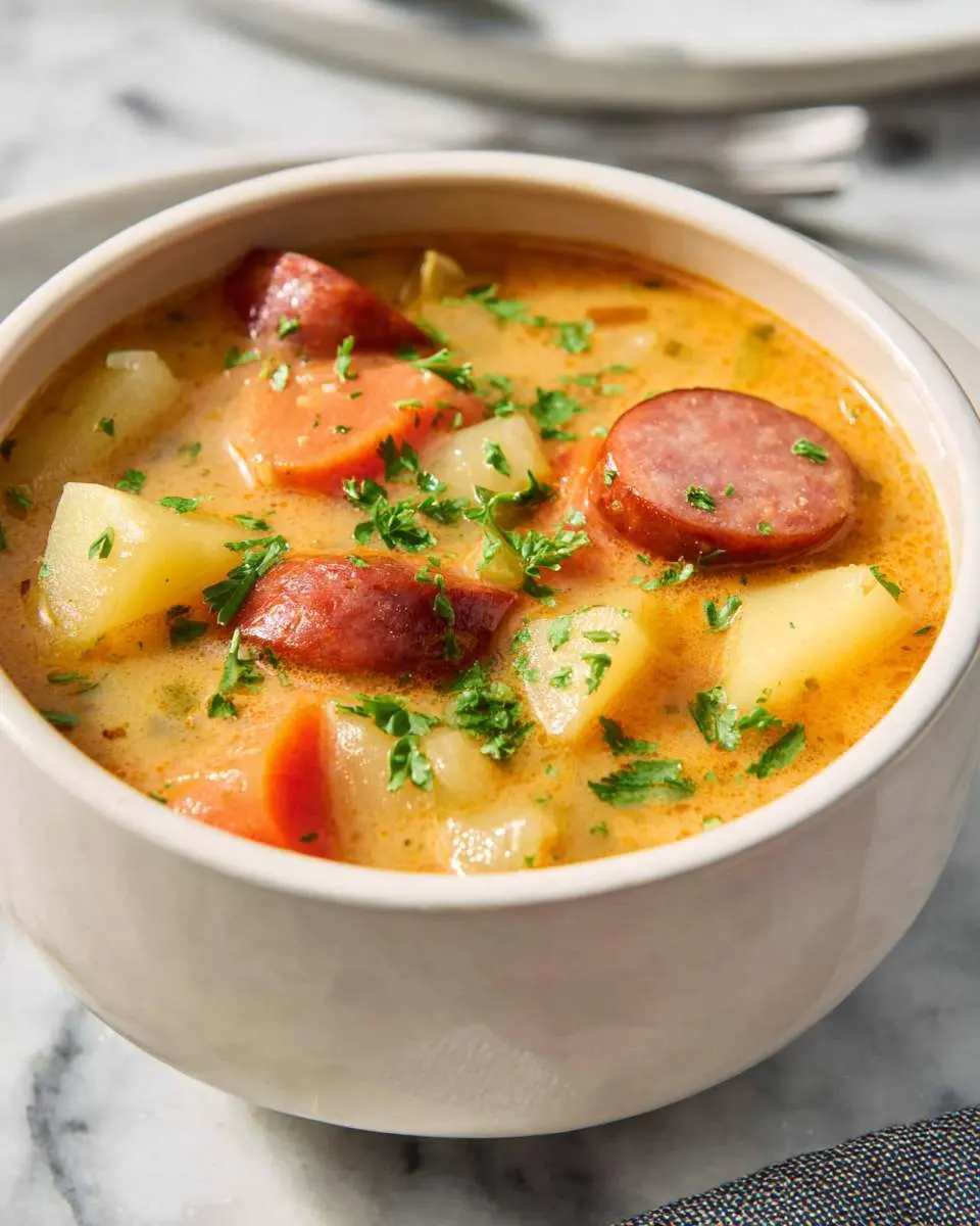Kielbasa Sausage Potato Soup