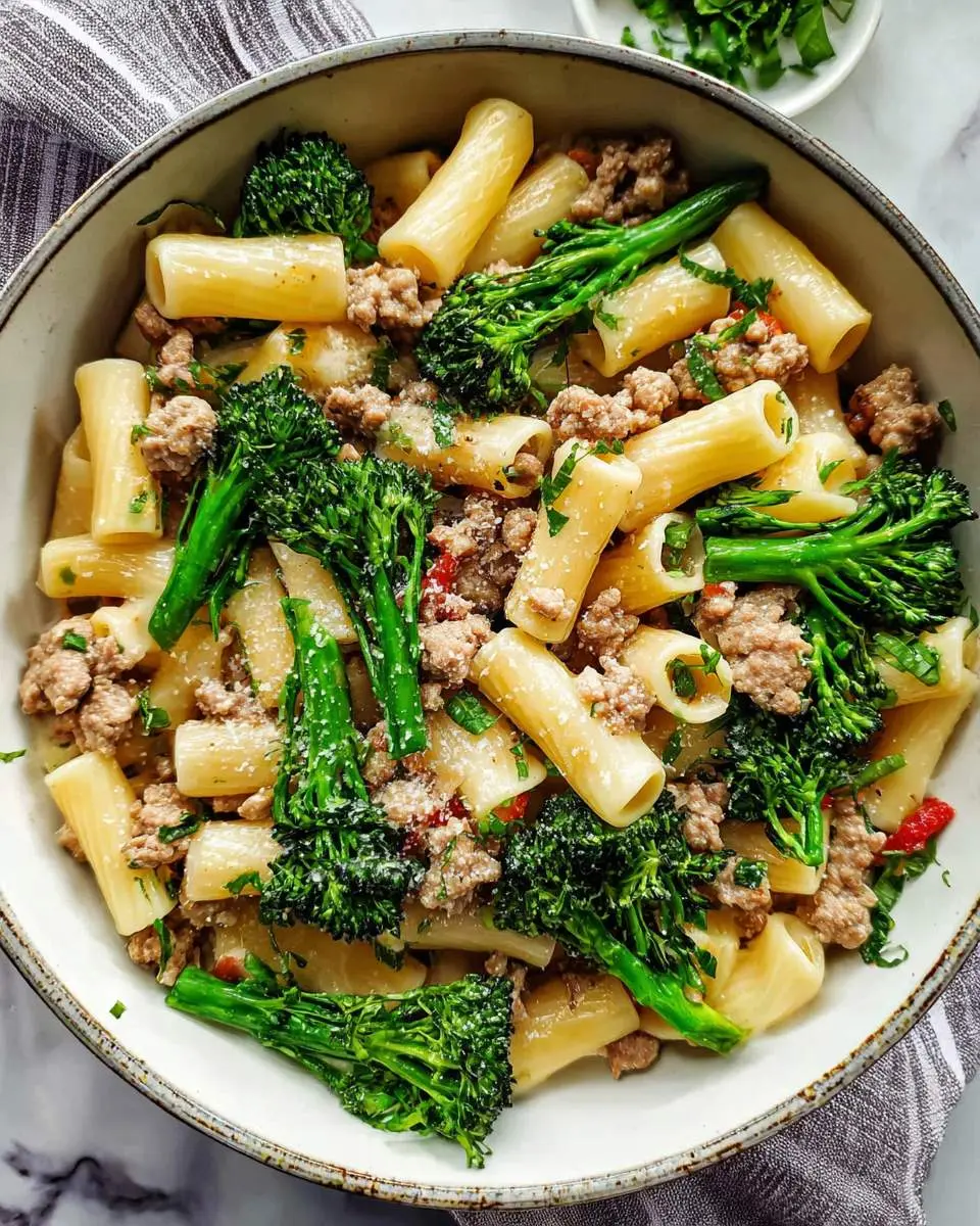 Sausage Broccolini Pasta