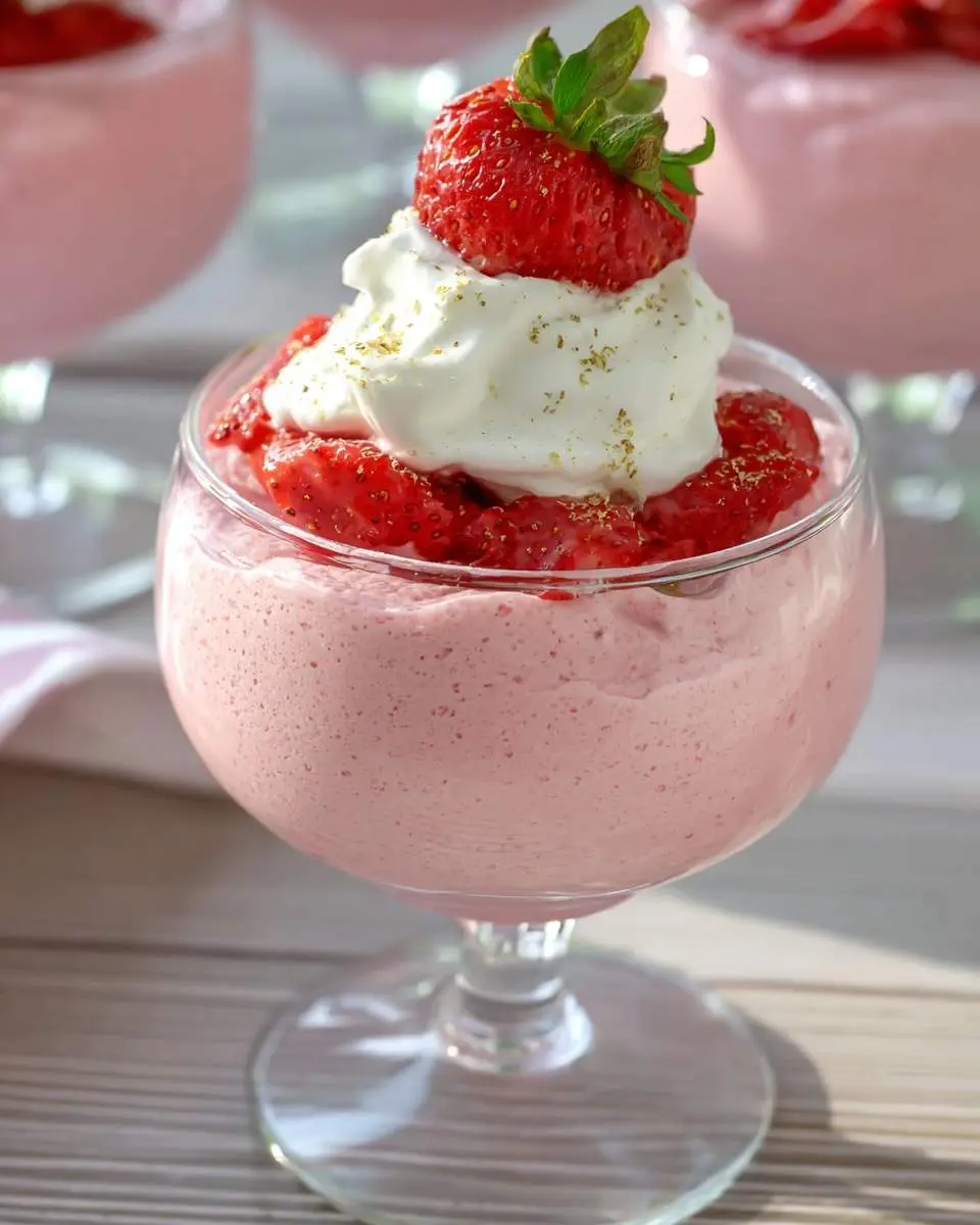 strawberry mousse