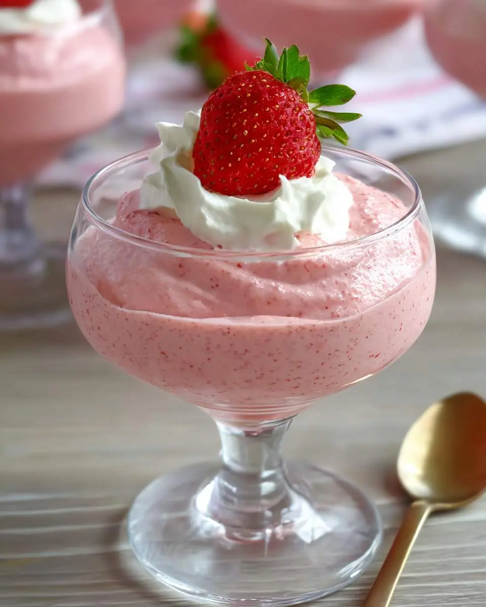 strawberry mousse
