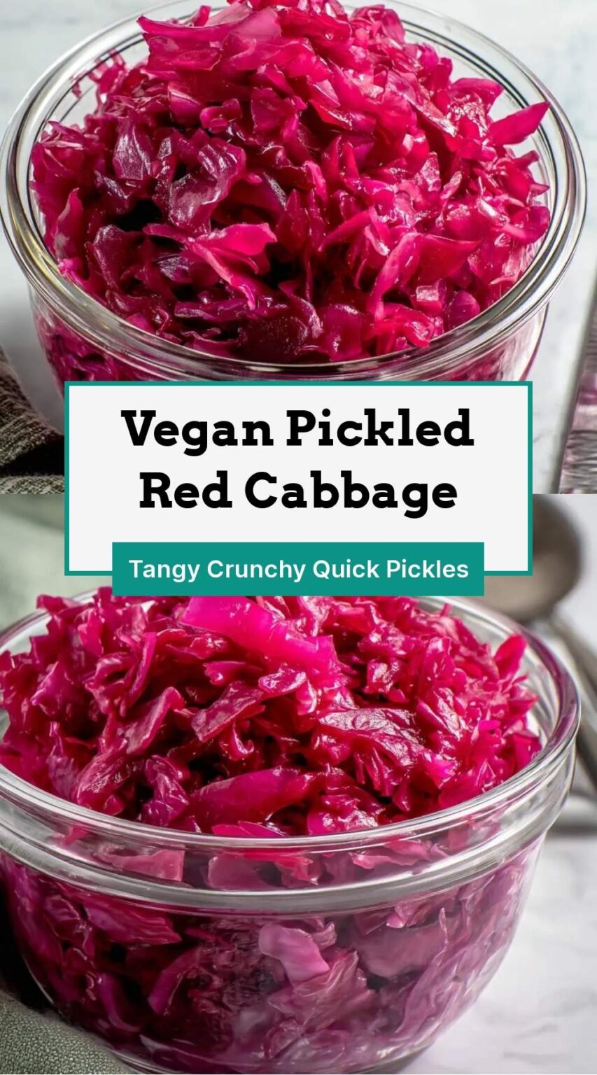 Vegan Pickled Red Cabbage