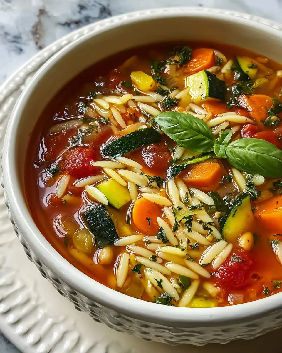 Vegetable Orzo Soup